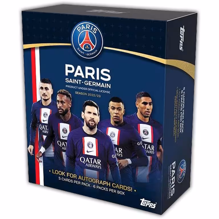 2022-23 TOPPS Paris Saint-Germain Official Team Set Soccer Cards | collectosk
