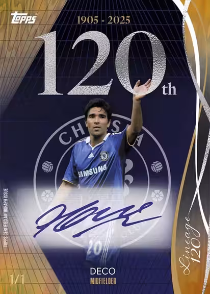 2024-25 TOPPS Lineage Chelsea FC 120 Years Anniversary Edition Soccer Cards | collectosk