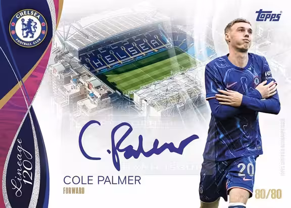 2024-25 TOPPS Lineage Chelsea FC 120 Years Anniversary Edition Soccer ...